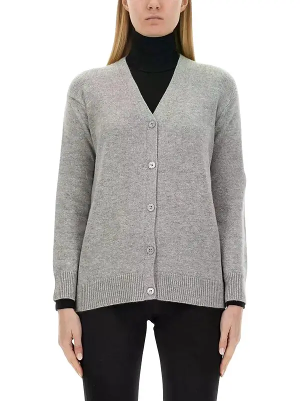 Max Mara Buttoned Cardigan - Grey