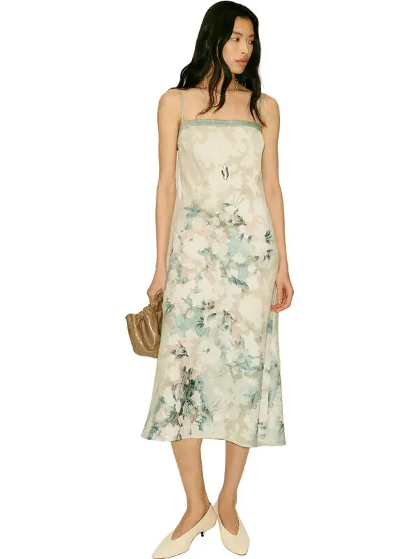 REFORMATION Zahara Midi Dress - Green