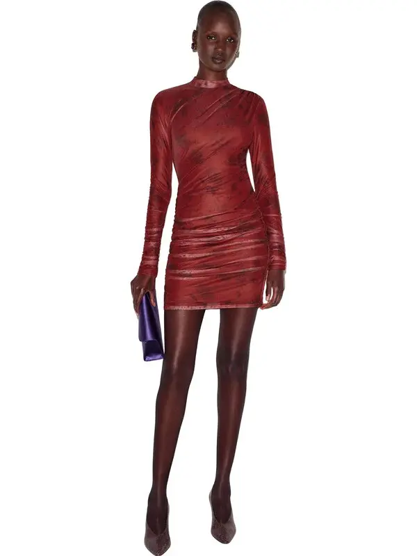 REFORMATION Emerson Knit Dress - Red