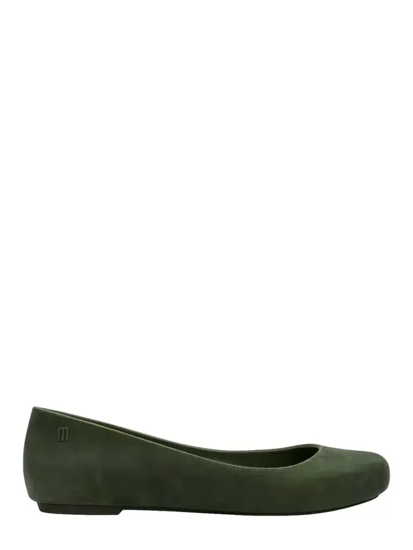 Melissa Sweet Love Velvet Ballerinas - Green
