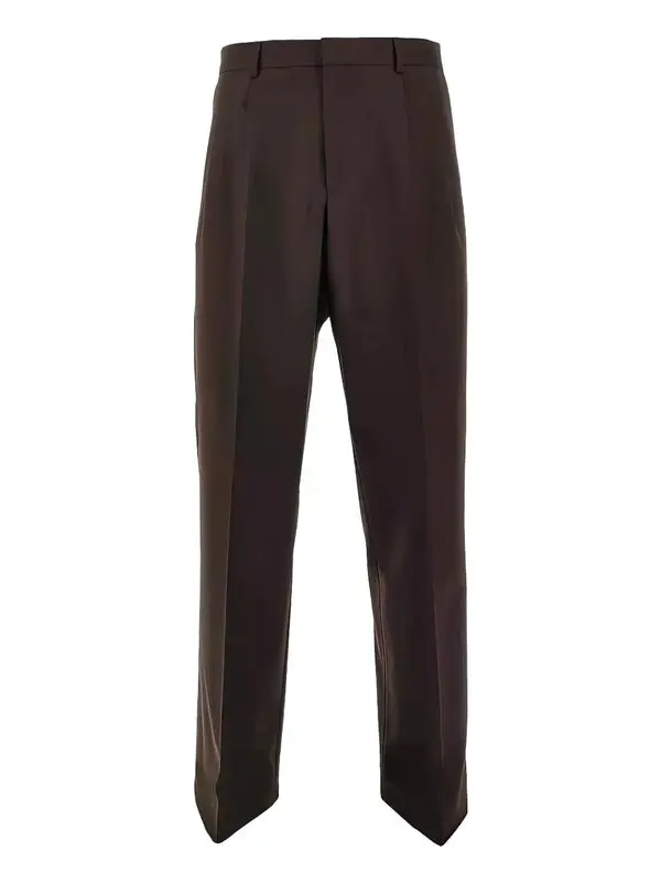 SUNFLOWER Pleated Trousers - Brown
