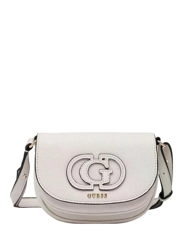 Guess Logo Applique Cross Body Bag - White