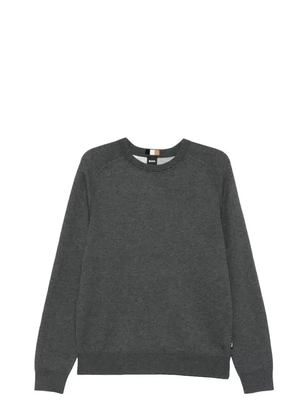 BOSS Crew-neck Long-sleeve Sweatshirt - Grey