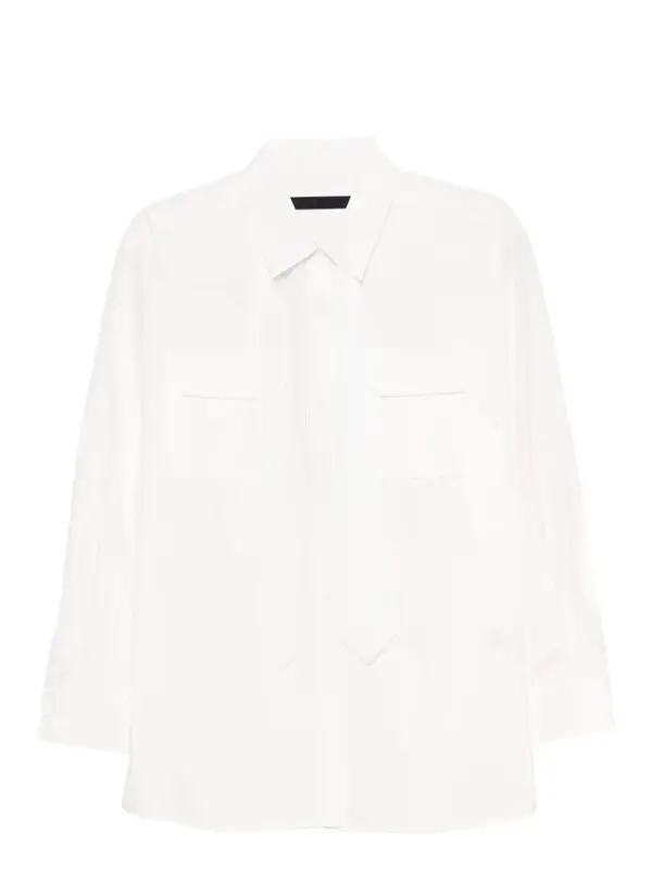 JUUN.J Detachable-scarf Blouse - White