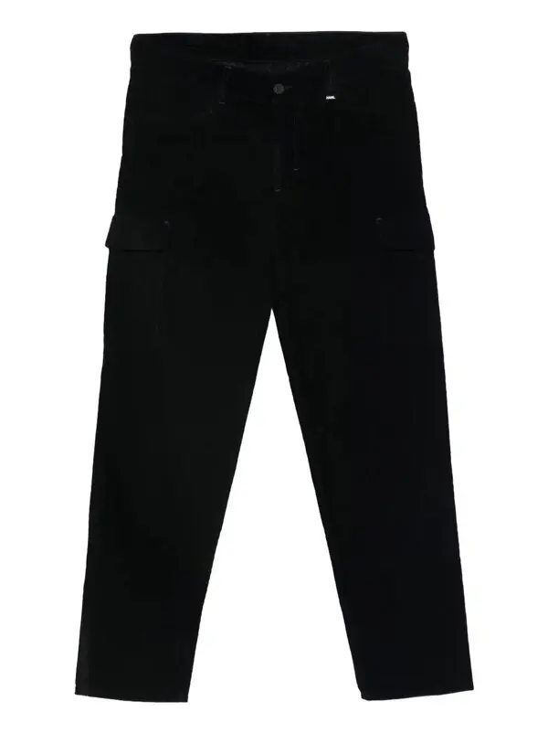 Karl Lagerfeld Corduroy Cargo Trousers - Blue