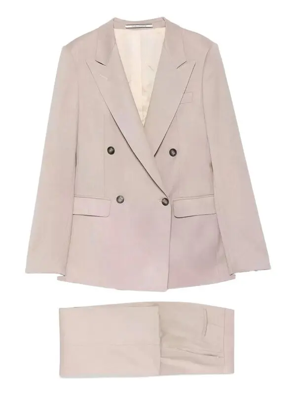 Tagliatore Double-breasted Buttoned Suit - Pink