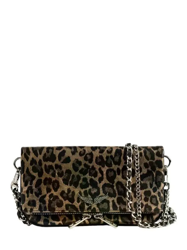 Zadig&Voltaire Leopard Print Satchel - Brown