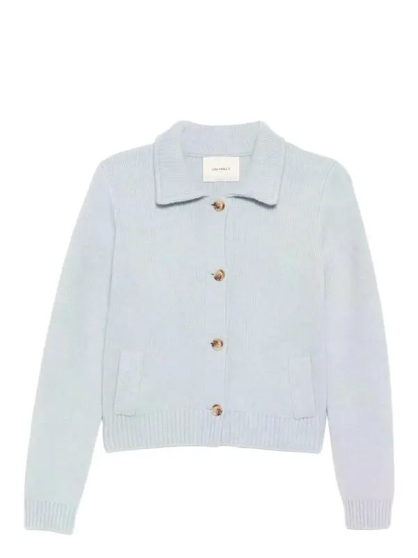 LISA YANG Lynna Cardigan Jacket - Blue