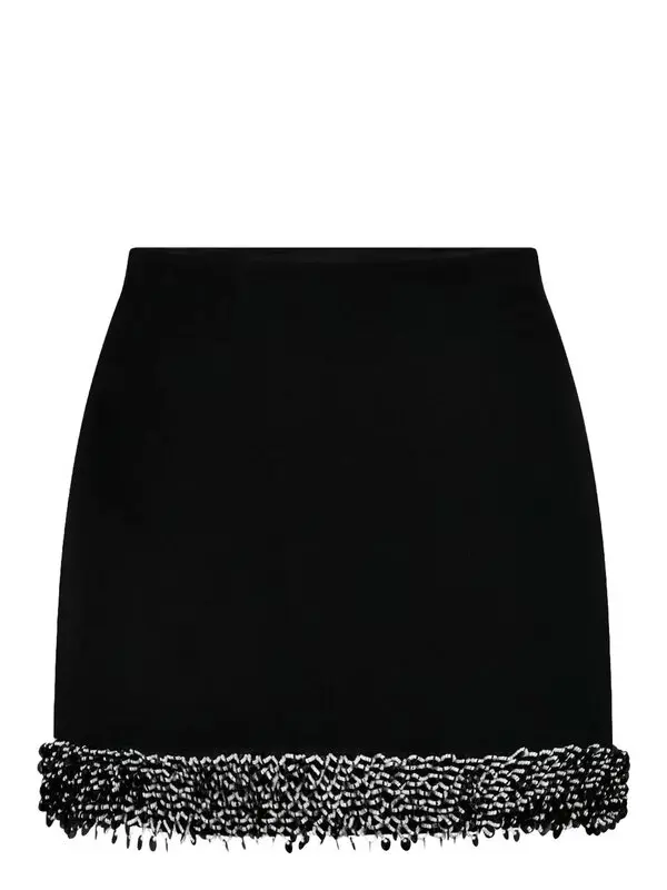 Simkhai Dua Embellished Mini Skirt - Black