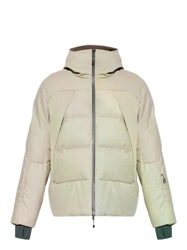 Sease Hooded Padded Ski Jacket - Neutrals