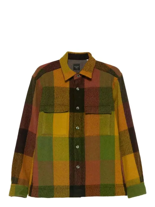 XACUS Check Pocket Jacket - Brown