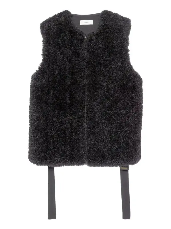 MULLER OF YOSHIOKUBO Shearling Gilet - Black