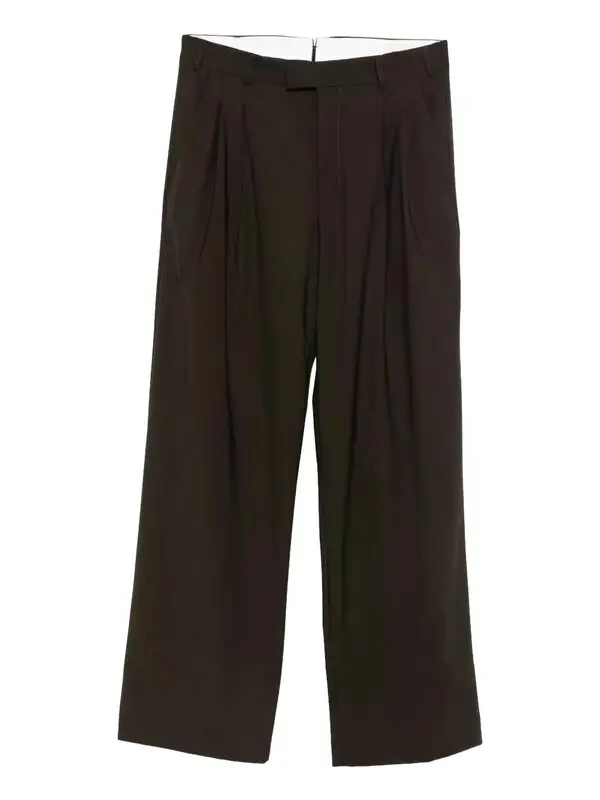 A PAPER KID Pleated Trousers - Brown