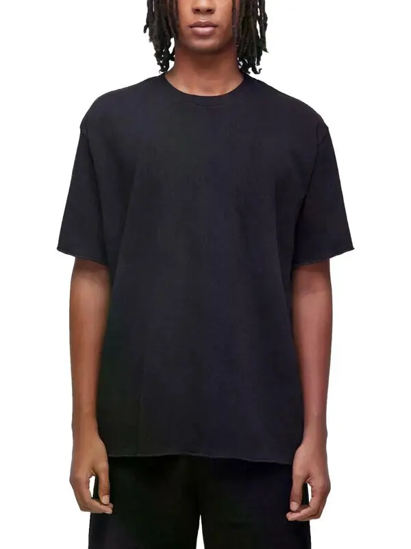 OSKLEN Wrinkled Crew-neck T-shirt - Black