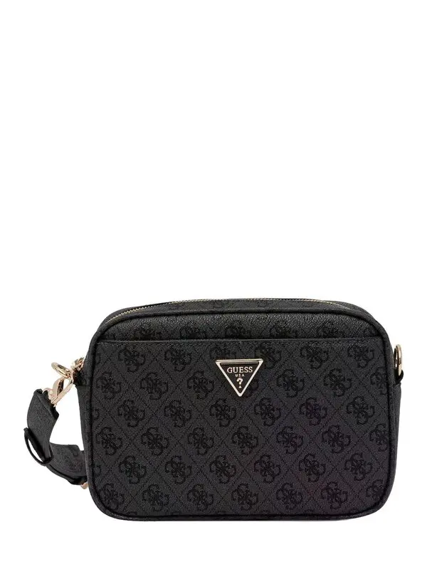 Guess Logo-plaque Cross Body Bag - Black