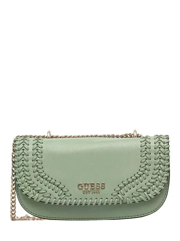 Guess Tatum Chain Cross Body Bag - Green
