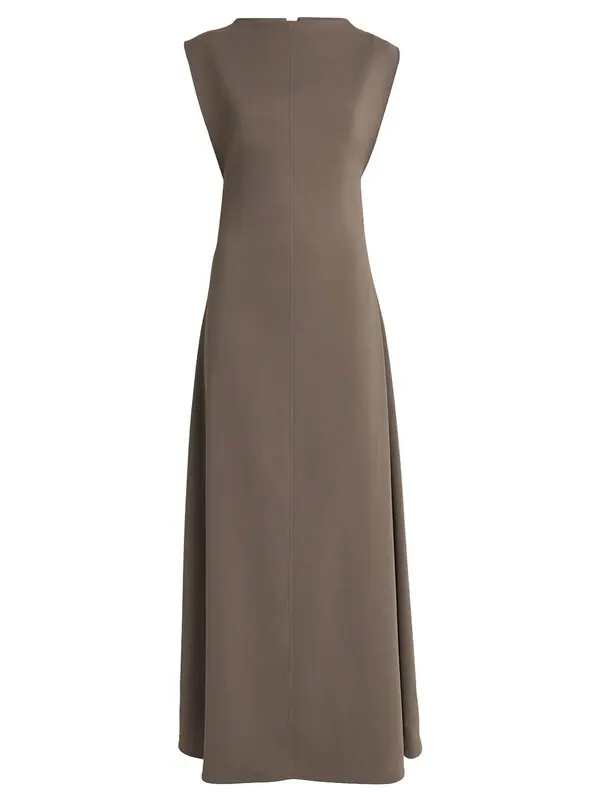 JOSEPH Woven Neva Comfort Cady Maxi Dress - Brown