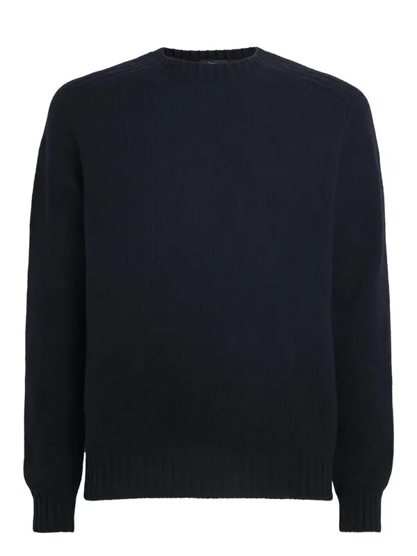 Herno Wool Crew-neck Sweater - Navy
