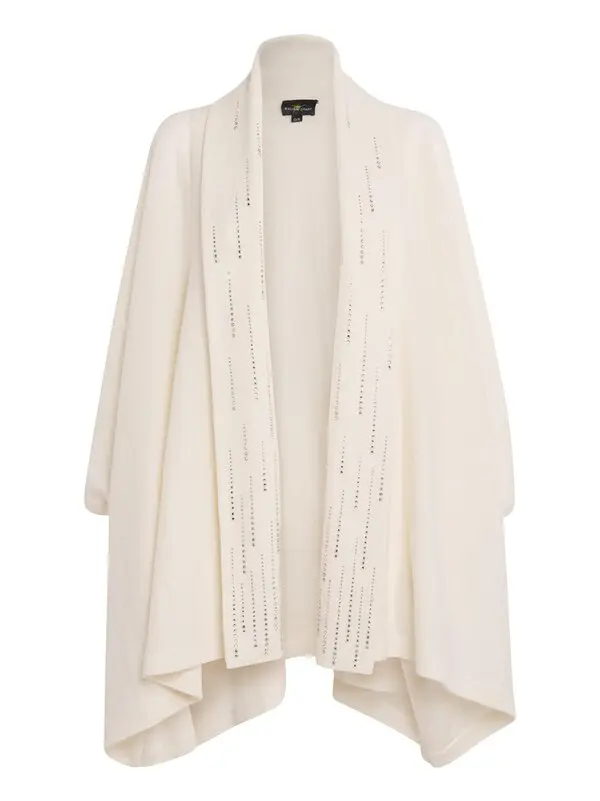 WILLIAM SHARP Cashmere Carmen Cape - White