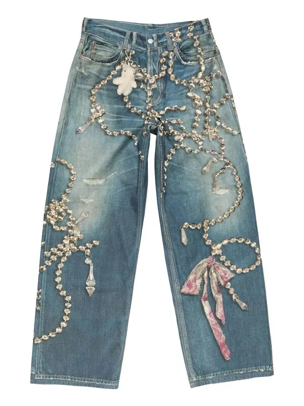 Acne Studios 1981 Loose Fit Jeans - Mid Blue