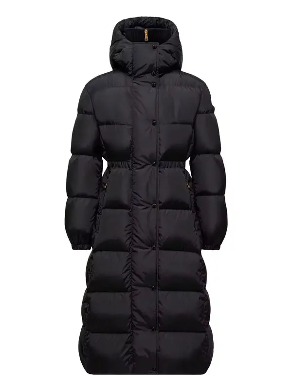 Moncler Chamer Long Padded Coat - Black