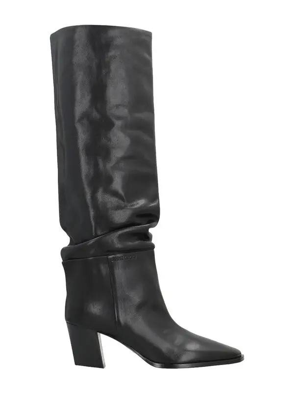 JIMMY CHOO Hart Leather Boots - Black