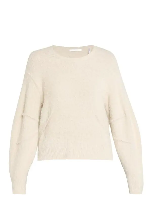 Helmut Lang Apex Fuzzy Knit Sweater - Ivory