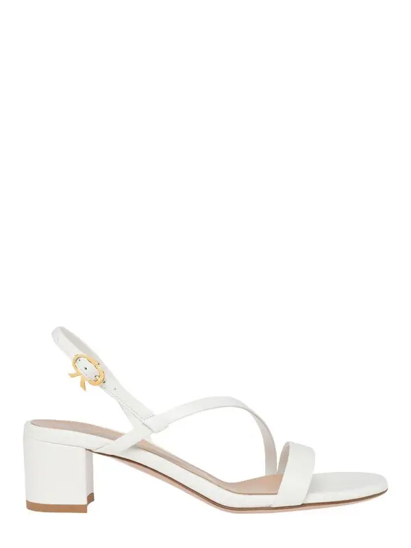 GIANVITO ROSSI Betsey Leather Sandals - White - Nappa