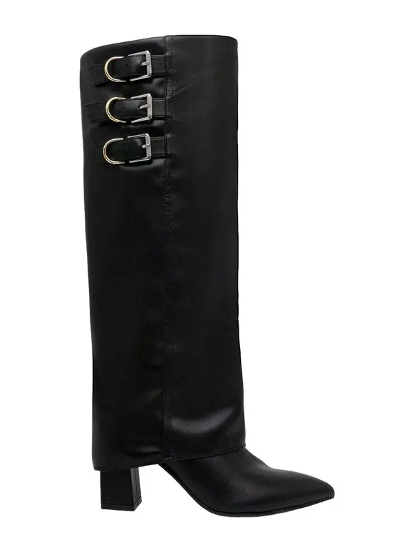 Guess 85mm Garcia Side-buckles Boots - Black