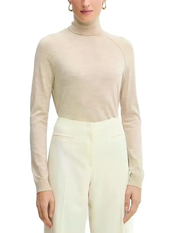 BOSS Long-sleeve Roll-neck Sweater - Neutrals