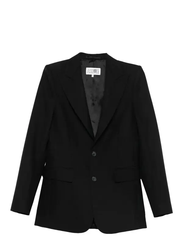 MAISON MARGIELA Virgin Wool Blazer - Black
