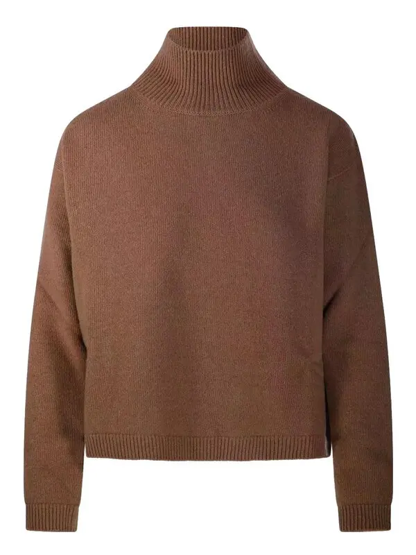 Max Mara Funnel-neck Sweater - Brown