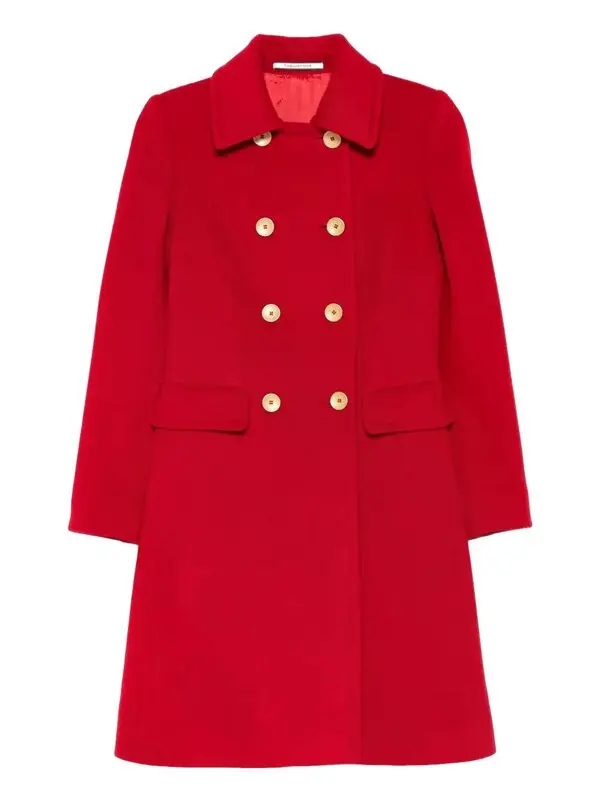 Tagliatore Hennie Double-breasted Coat - Red