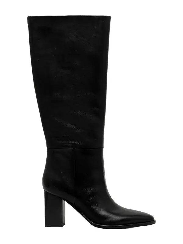 Guess 79mm Perinna Block-heel Knee-high Boots - Black