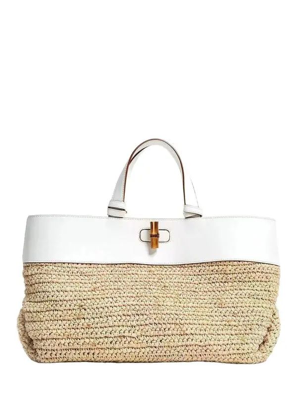 Pamela Munson The Park Straw Tote Bag - Neutrals
