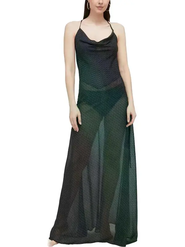 TRUSSARDI Open-back Maxi Dress - Black