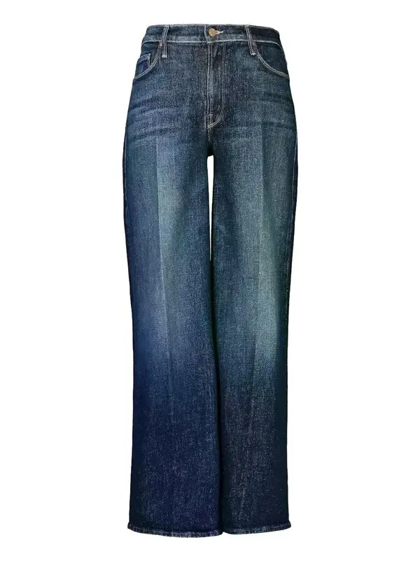 MOTHER The Twister Flood Wide Leg Jeans - Blue