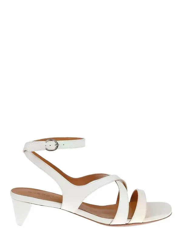 Clergerie Lolita Crossover Ankle-strap Sandals - White