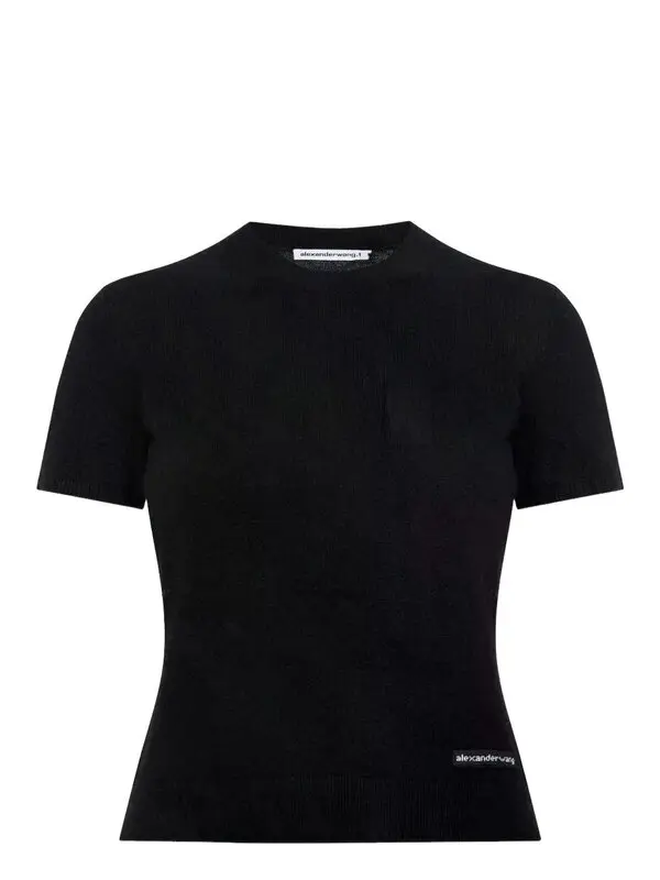 Alexander Wang Logo Crew-neck T-shirt - Black