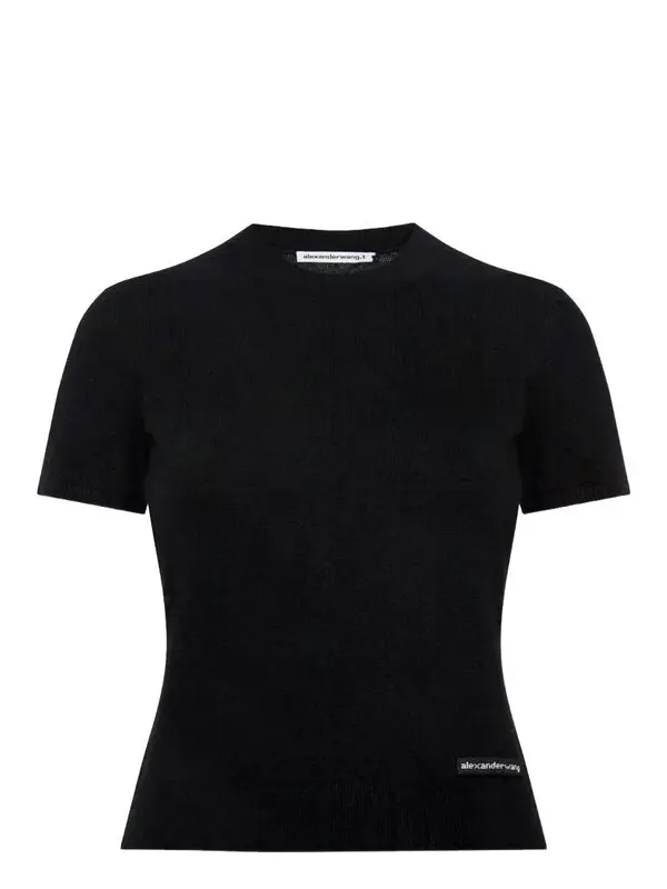 Alexander Wang Logo Crew-neck T-shirt - Black