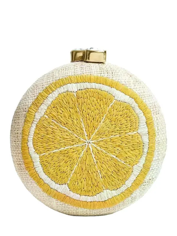 Pamela Munson Lemon Slice Clutch - Yellow