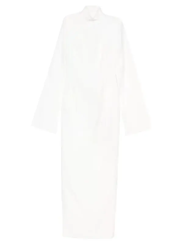 Solace London The Josefine Long-sleeve Maxi Dress - White