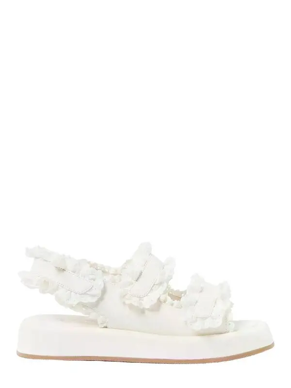 LOEFFLER RANDALL Blaise Platform Sandals - White