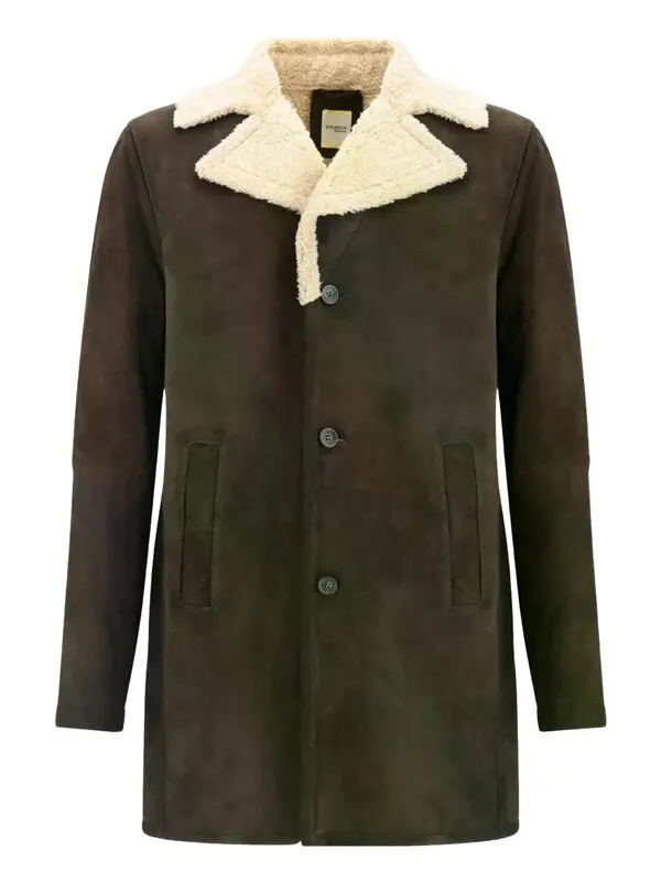 ANDREA D'AMICO Emilio Suede Coat - Brown