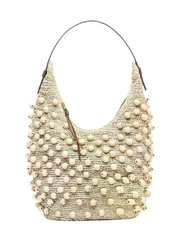 Poolside The Brighton Beaded Tote Bag - Neutrals