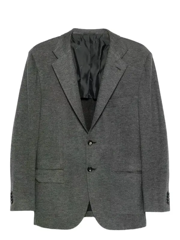 Kiton Single-breasted Jacket - Grey