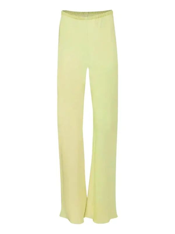 PETER COHEN Bias Wide-leg Trousers - Yellow