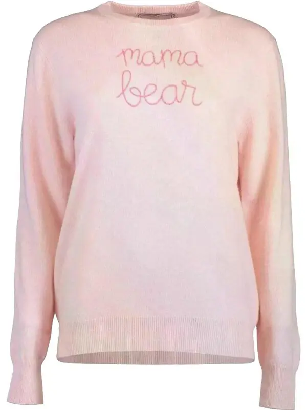 Lingua Franca Mama Bear Crew-neck Sweater - Pink