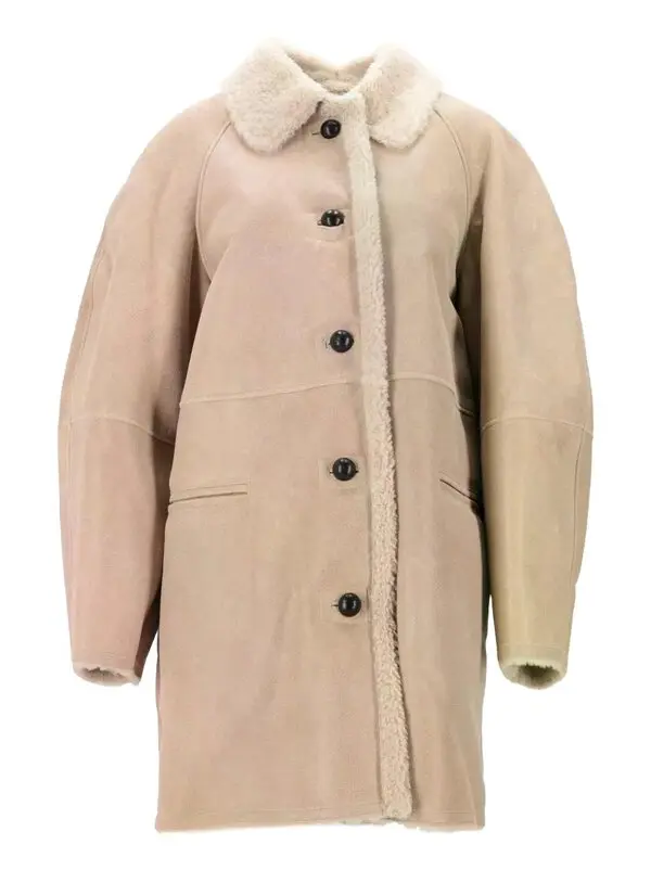 Isabel Marant Berthie Buttoned Coat - Neutrals