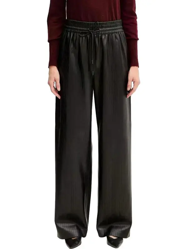 BOSS Drawstring-fastening Palazzo Pants - Black